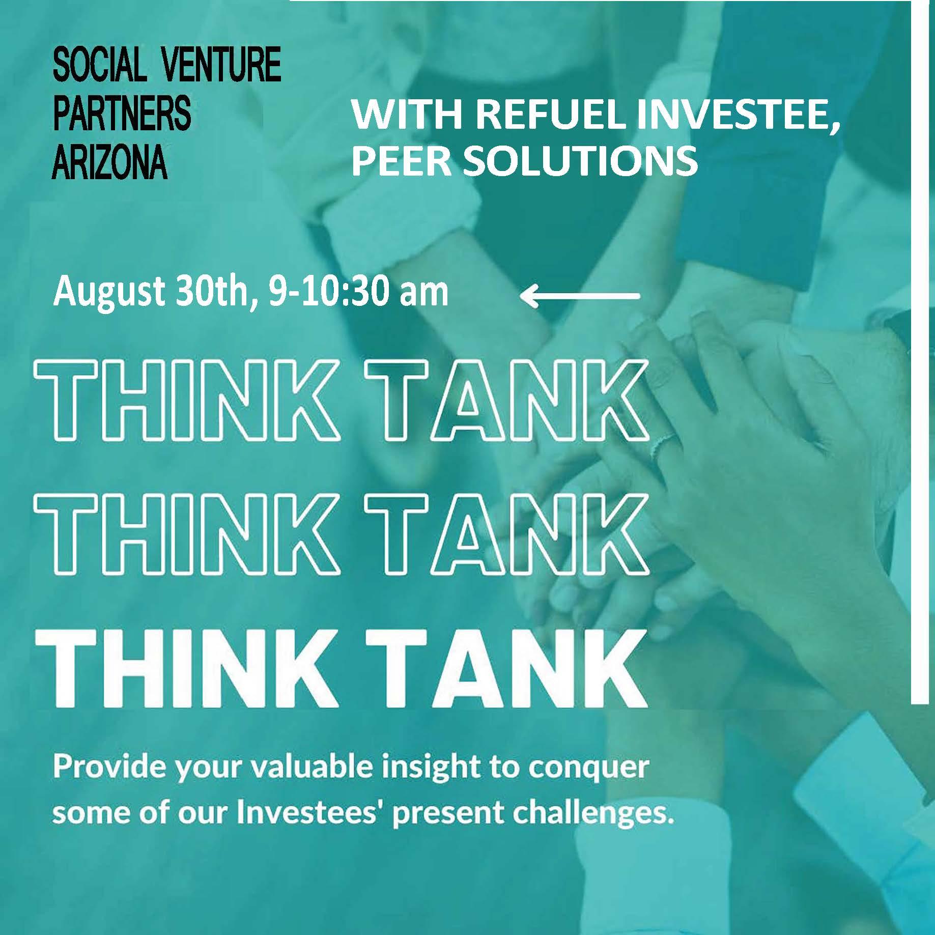 SVPAZ August 2023 Think Tank with Peer Solutions - Social Venture Partners Arizona